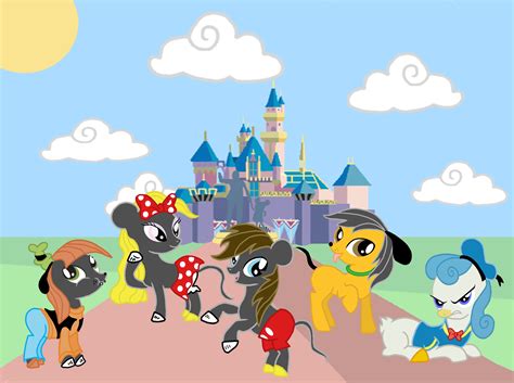 Artist Jousan Castle Disney Disneyland Donald Duck Goofy Mickey Mouse Minnie