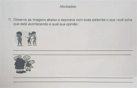 1 Observe As Imagens Abaixo E Descreva Com Suas Palavras O Que Você