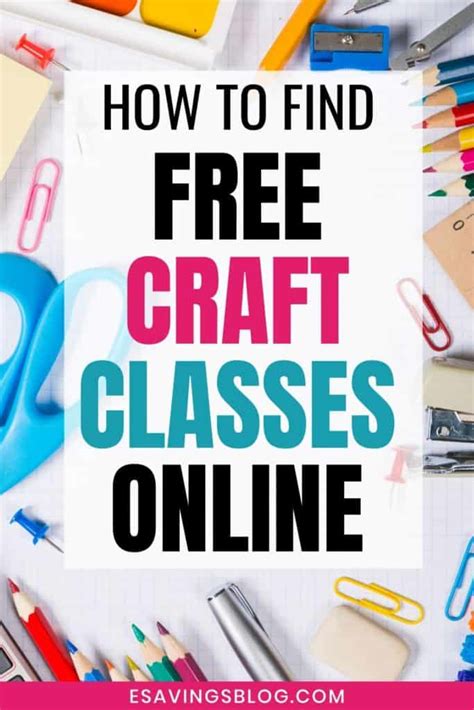 How To Find Free Craft Classes Online Esavingsblog