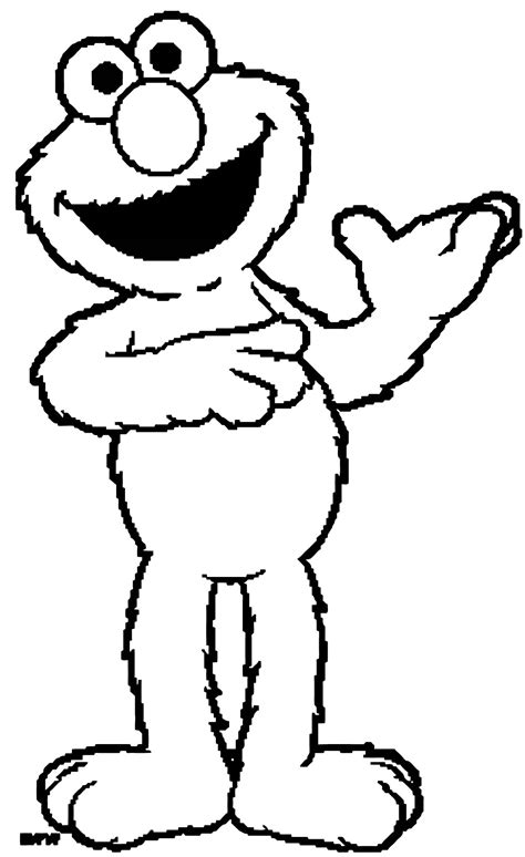Sesame Street Elmo Coloring Page Wecoloringpage 38