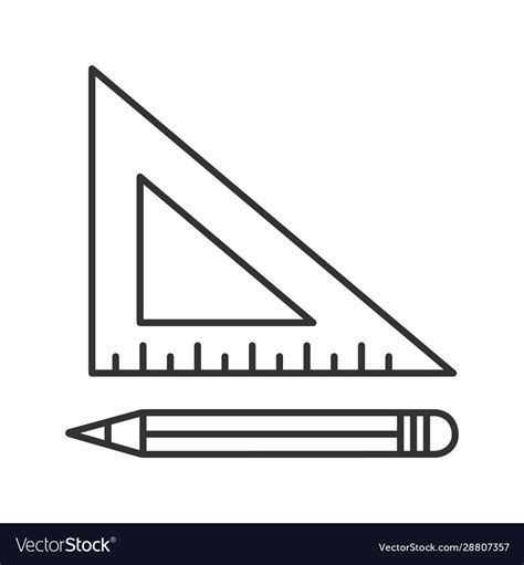 Triangle Ruler Drawing
