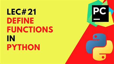 21 How To Define A Function In Python Python Functions Codetrix Youtube