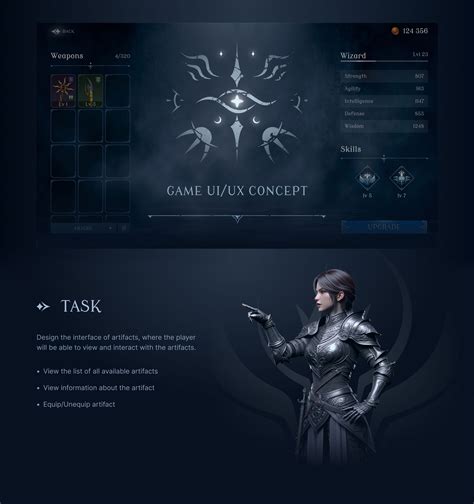 mobile game ui ux concept behance