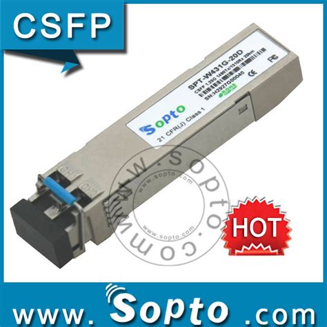 125g Csfp Transceiver Module 1490nm Tx 1310nm Rx 20km Csfp And Csfp