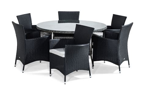 Comfort Garden Thor Matgrupp Utomhus 140 cm Rund inkl 6 Fåtöljer