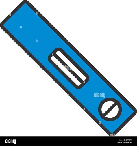 Icon Of Construction Level Editable Bold Outline With Color Fill