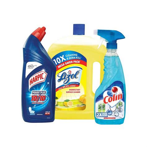 Buy Harpic Power Plus Original Toilet Cleaner + Lizol Citrus Floor ...