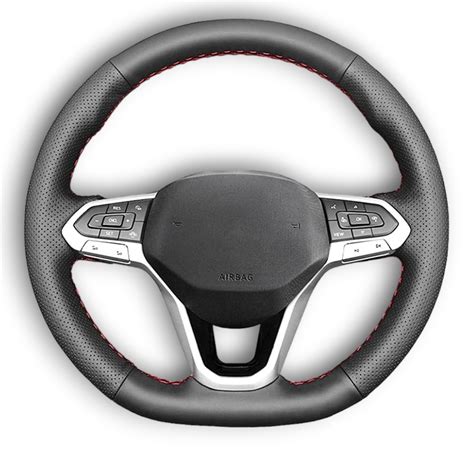 Husa Volan Piele Dedicata Volkswagen Golf Cusuta Manual Culoare Cusatura Negru EMAG Ro