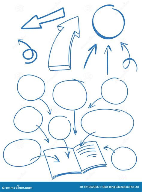 A Set Of Doodle Symbol Stock Vector Illustration Of Icon 121062366