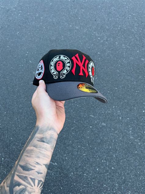 Tri Tone Hot Gravel New York Yankees Custom Fitted Cap Worldwide Rank Llc