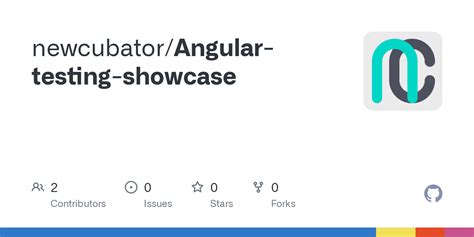 Github Newcubatorangular Testing Showcase