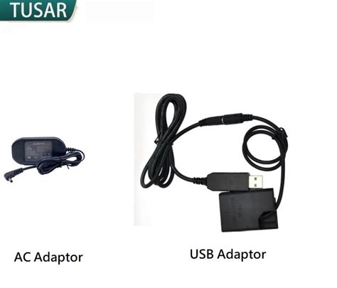 TUSAR EN EL14 Dummy Battery With USB Adaptor AC Power Kit 外接電源供應器 假
