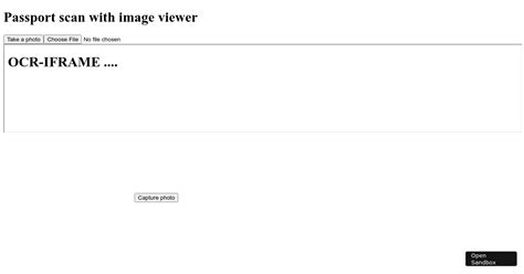 Mrz Scanner Examples Codesandbox