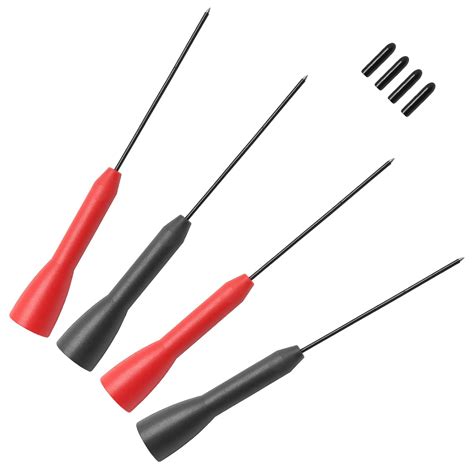 Suiwotin 4pcs 2mm Needle Probes Catii 600v 10a Probe Tips Extension