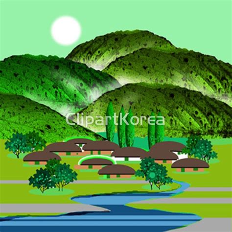 일러스트 클립아트코리아 통로이미지주