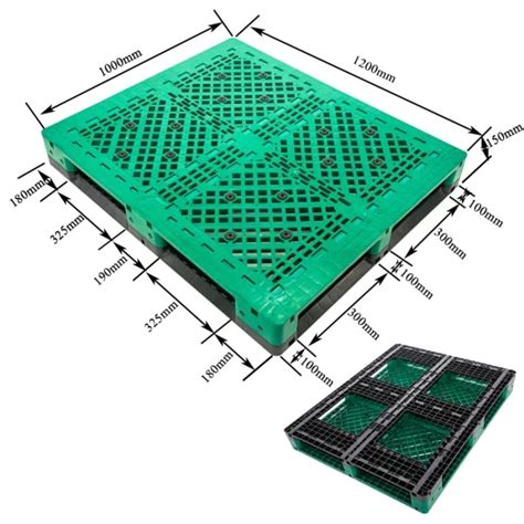 6 Runner Combination Grid Plastic Pallet Virgin Hdpe Material With