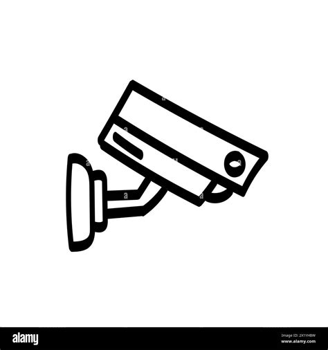 Flat Icon Of Security Camera Vector Stock Vector Image And Art Alamy