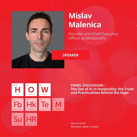 How Welcome Mislav Malenica Founder And Ceo Of Mindsmiths To The How Festival Stage 🌟