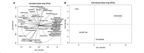 Individual Factor Map A And Variable Factor Map B Of Principal