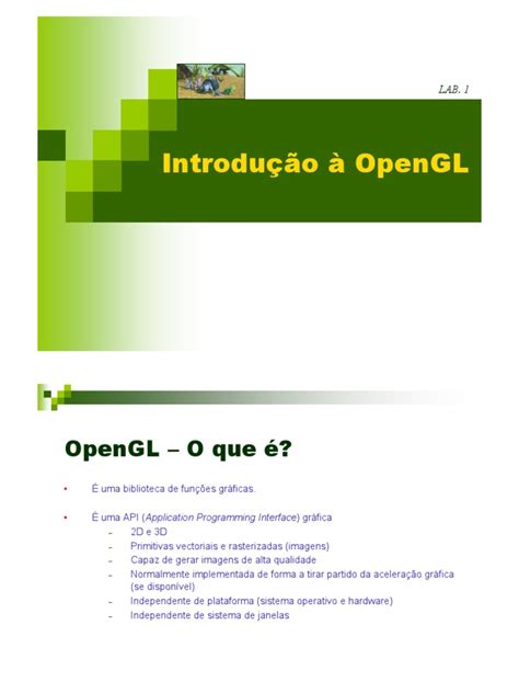 01 Opengl Lab Pdf Janela Informática Interfaces Gráficas Do Usuário
