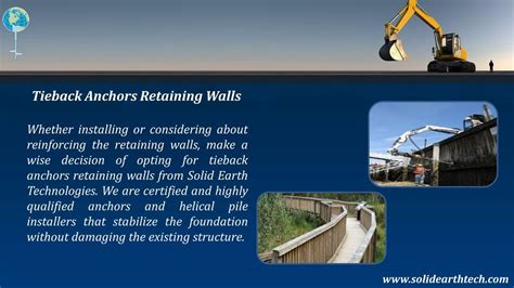 Ppt Tieback Anchors Retaining Walls Powerpoint Presentation Free