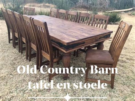 Ons Barn Tafel En Stoele Bly Maar Oldcountry Furniture