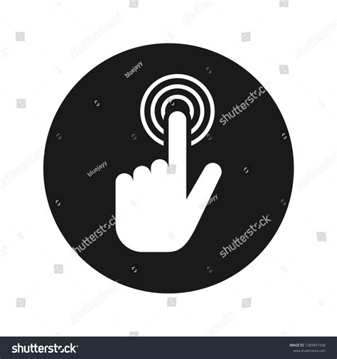 Hand Cursor Click Icon Vector Illustration Royalty Free Stock Vector Avopix