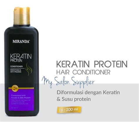 Jual Miranda Keratin Protein Hair Conditioner 200ml Shopee Indonesia