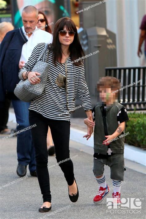 Selma Blair Takes Her Son Arthur To See Santa Claus At The Grove