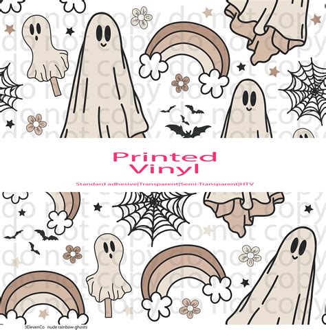 Nude Rainbow Ghosts Vinyl Sheet 3elevenco