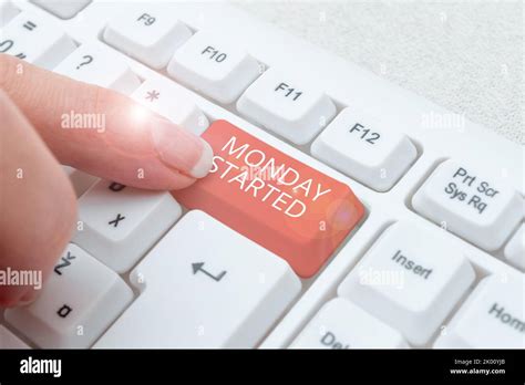 Handwriting Text Monday Startedgetting Ready For New Week Rest Is Over