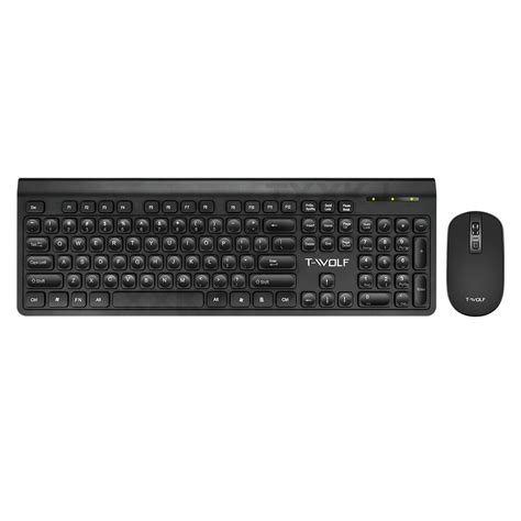For Laptops Quiet Retro Wireless Keyboard And Mous Grandado