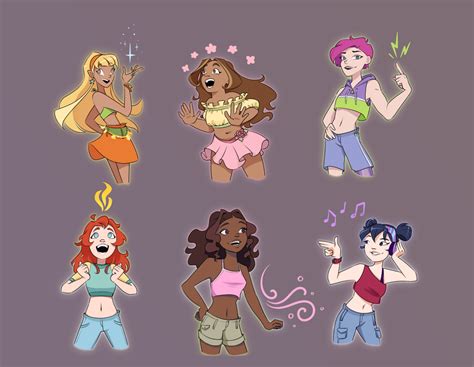 All Three Girls Belly Buttons Up Close By Me Totally Spies R