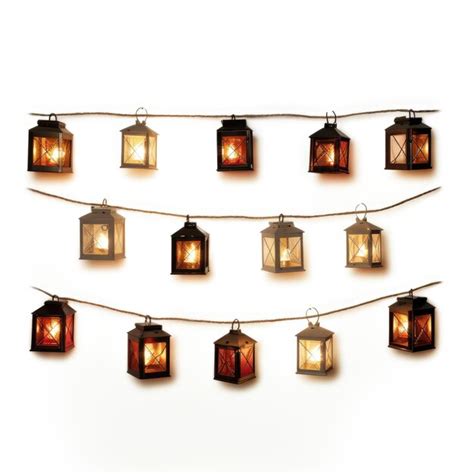 Premium Photo Lantern String Isolated Generative Ai