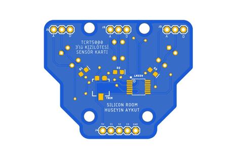Çizgi Ve Cisim Sensörü Olarak Kullanılan Tcrt5000 3lü Kızılötesi Kart