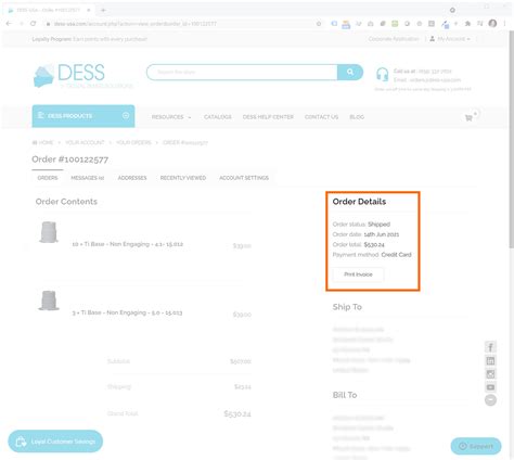 How Do I Print Invoices For Orders I Have Placed The Dess Help Center