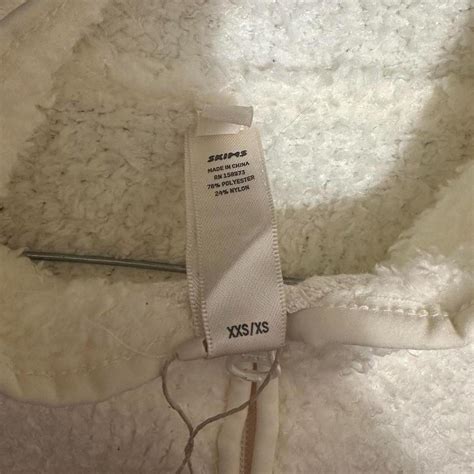 Skims Fuzzy Cropped Quarter Zip Size Xs New With Depop