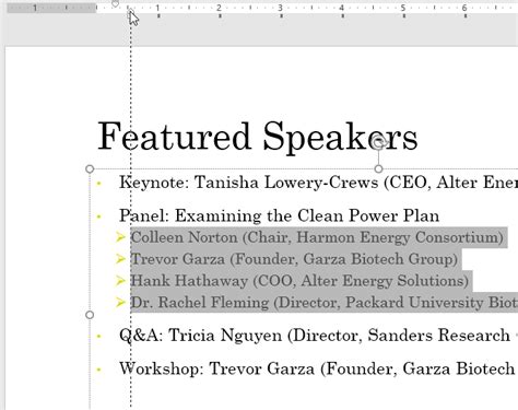 PowerPoint 2016 Indents And Line Spacing