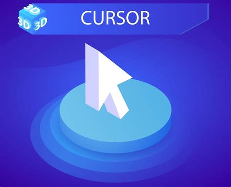 Premium Vector Cursor Isometric Design Icon Vector Web Illustration