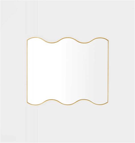 Shop Stunning Mirrored Glass Artemis Wave Mirror — Masterpiece Mirrors