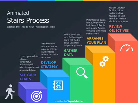 Animated Stairs Process PowerPoint Template Vegaslide