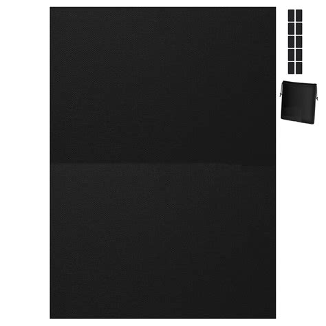 Andvari Reusable Blackout Curtain Set Portable Removable No Drill Light Blocking Window