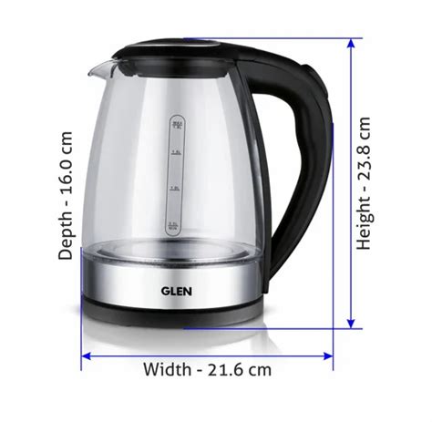 Glen Sa9012 Electric Glass Kettle At Rs 1293piece In Jaipur Id