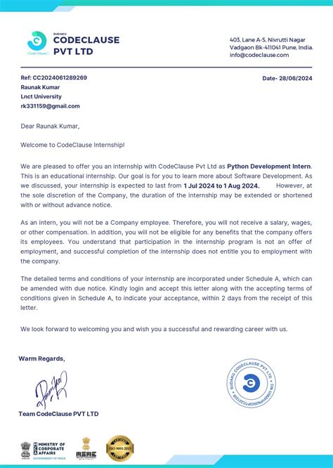 Raunak Kumar On Linkedin Internship Softwaredevelopment Python