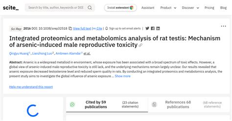 Integrated Proteomics And Metabolomics Analysis Of Rat Testis