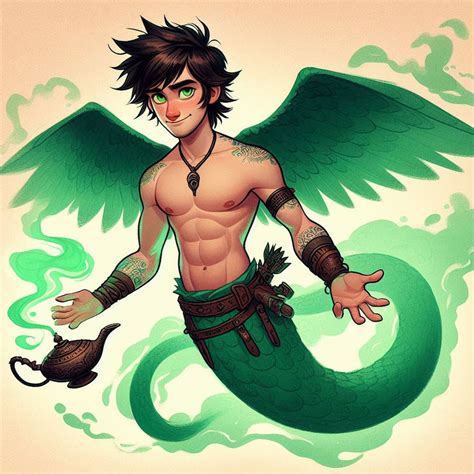 Hiccup As Genie Dalle 3 By Hipmahoko On Deviantart