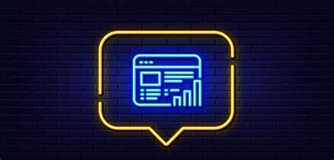 Pie Chart Line Icon Presentation Graph Sign Vector Image