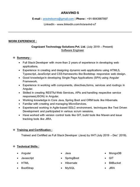 Aravind Resume Pdf World Wide Web Internet And Web
