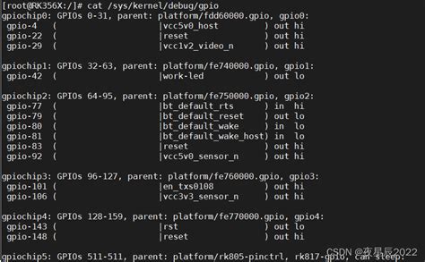 查看linux Gpio 映射号及状态linux查看gpio状态 Csdn博客