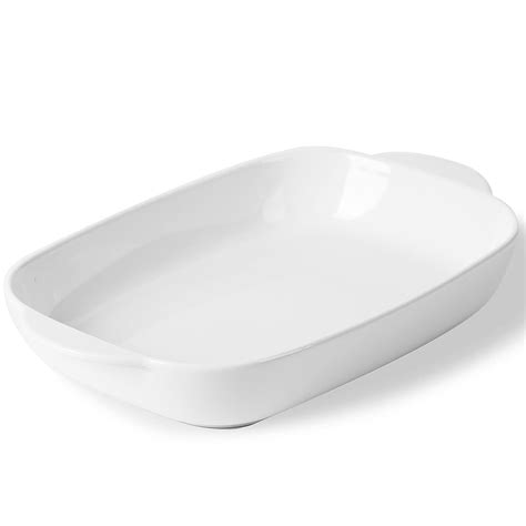 Ceramic 28 Quart Baking Dish 9 X 13casserole Dish White Set Of 1